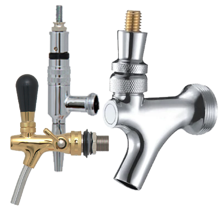 Beer Faucets for Beer Dispensing System-Stainless Steel Homebrew Faucet ...