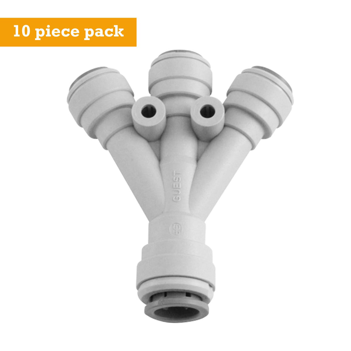 John Guest Fitting, Three Way Divider 1/2" to 3 x 3/8" — insidebeer.com